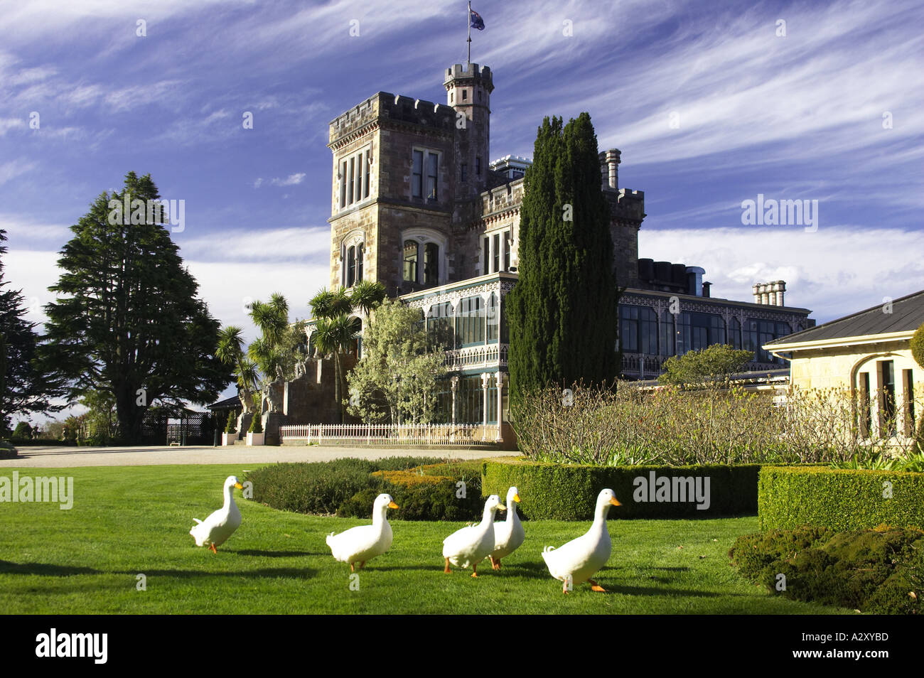 Larnach Castle Otago Peninsula Dunedin South Island New Zealand Stock ...