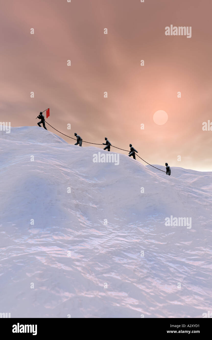 Climbing toward success Stock Photo - Alamy