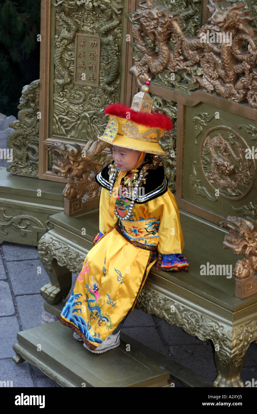 One of China's new generation dressed up as the little emperor on Coal ...