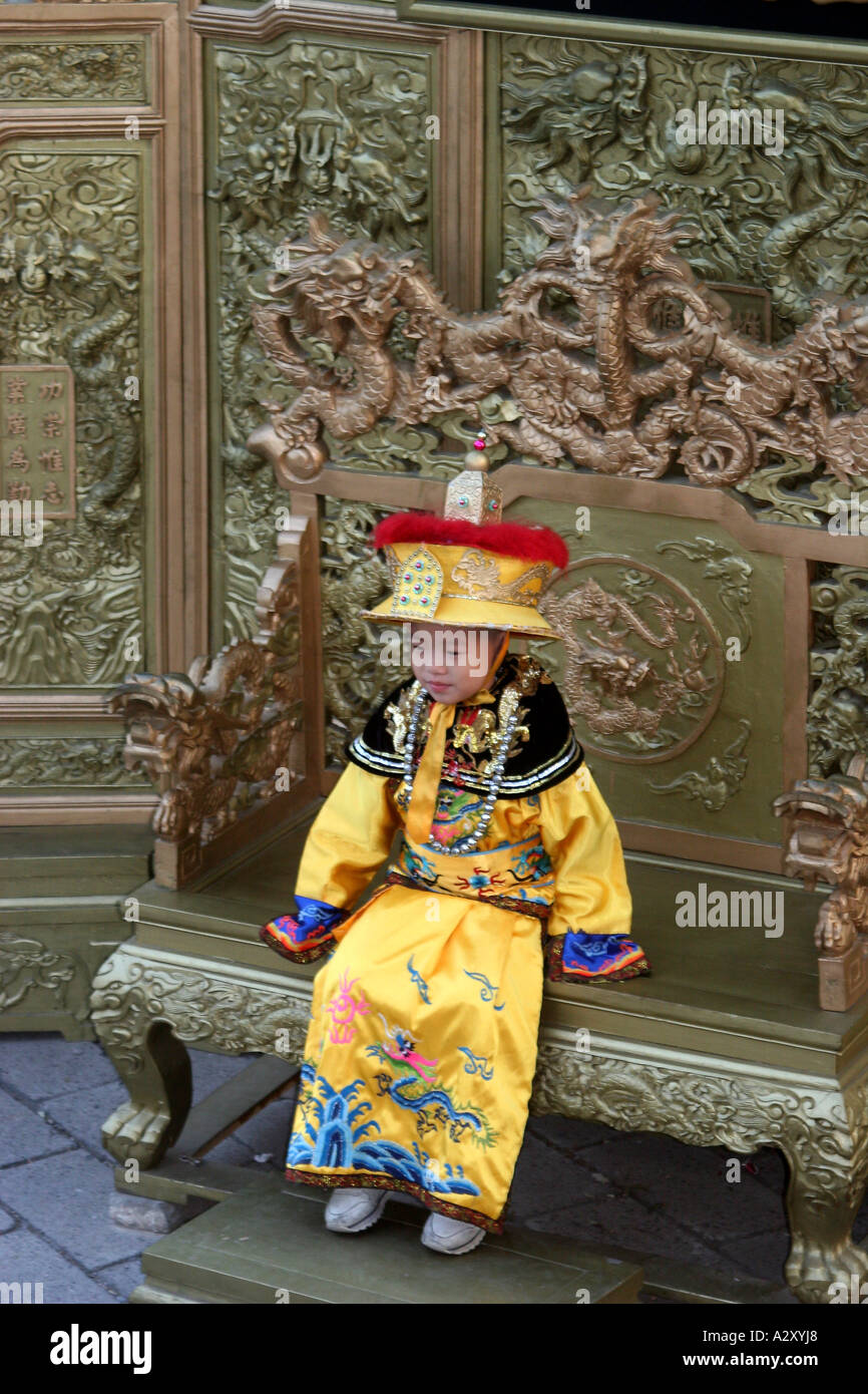 One of China's new generation dressed up as the little emperor on Coal ...