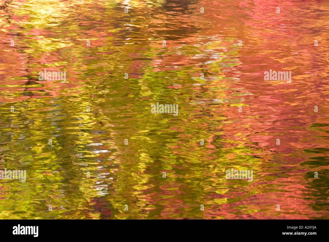 Abstract patterns of reflections on flowing water Stock Photo - Alamy