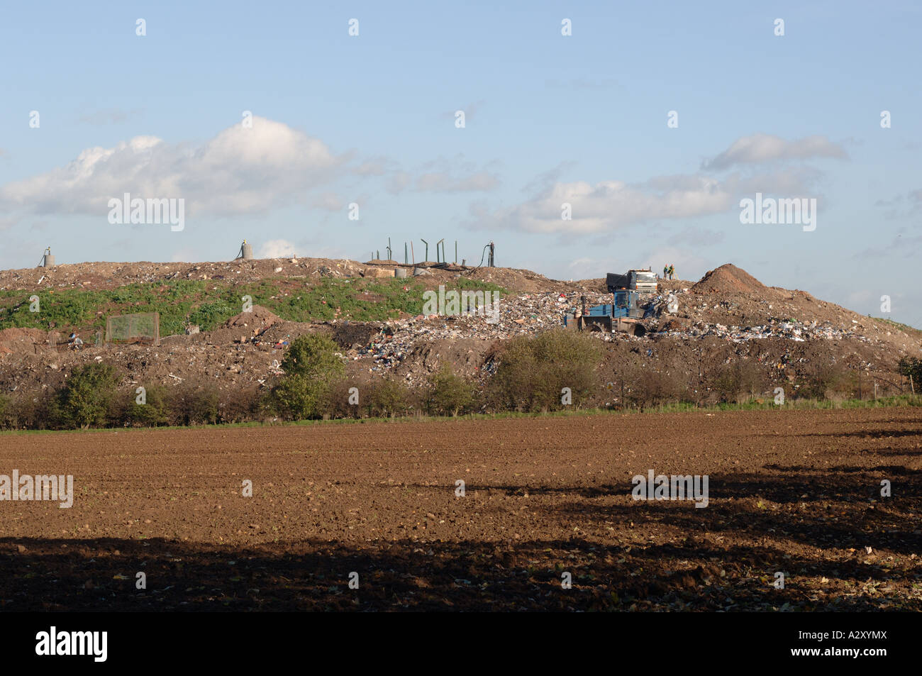 Landfill Site in operation Stock Photo - Alamy