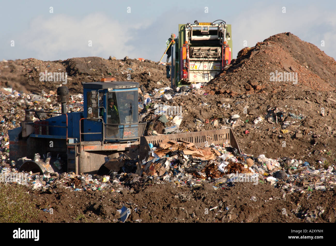 Landfill Site in operation Stock Photo - Alamy