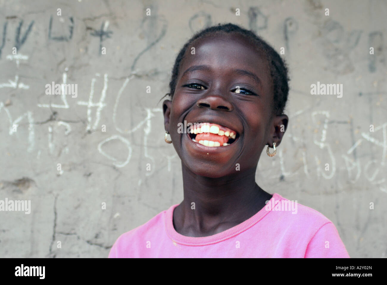 smiling village girl Stock Photo - Alamy