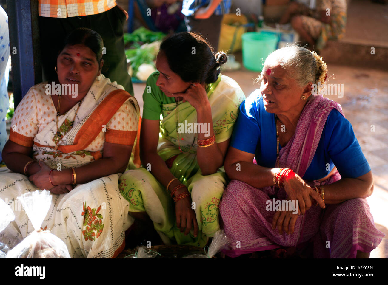 INDIA NORTH GOA THE CALANGUTE FRUIT AND VEGETABLE MARKET Stock Photo ...