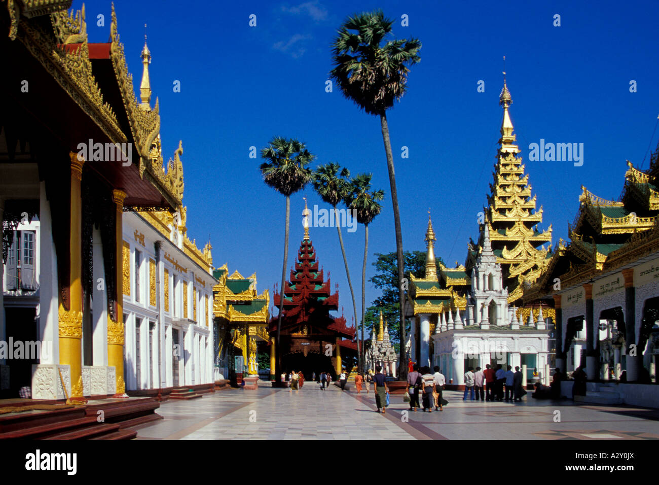 Northern Entrance to Shwedagon Paya, Yangon, Myanmar Stock Photo - Alamy