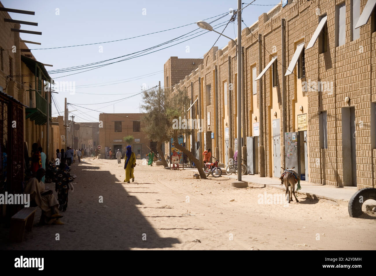 Street scene in central Timbuktu, Mali, West Africa Stock Photo - Alamy