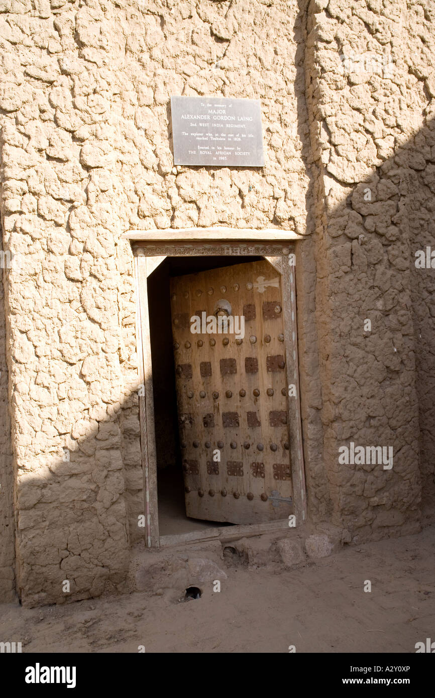 The explorer Major Alexander Gordon Laing's house in Timbuktu, Mali ...