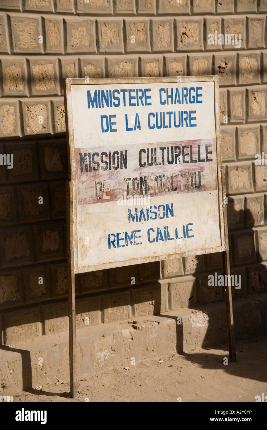 The house of Rene Caillie in Timbuktu, Mali, West Africa Stock Photo ...