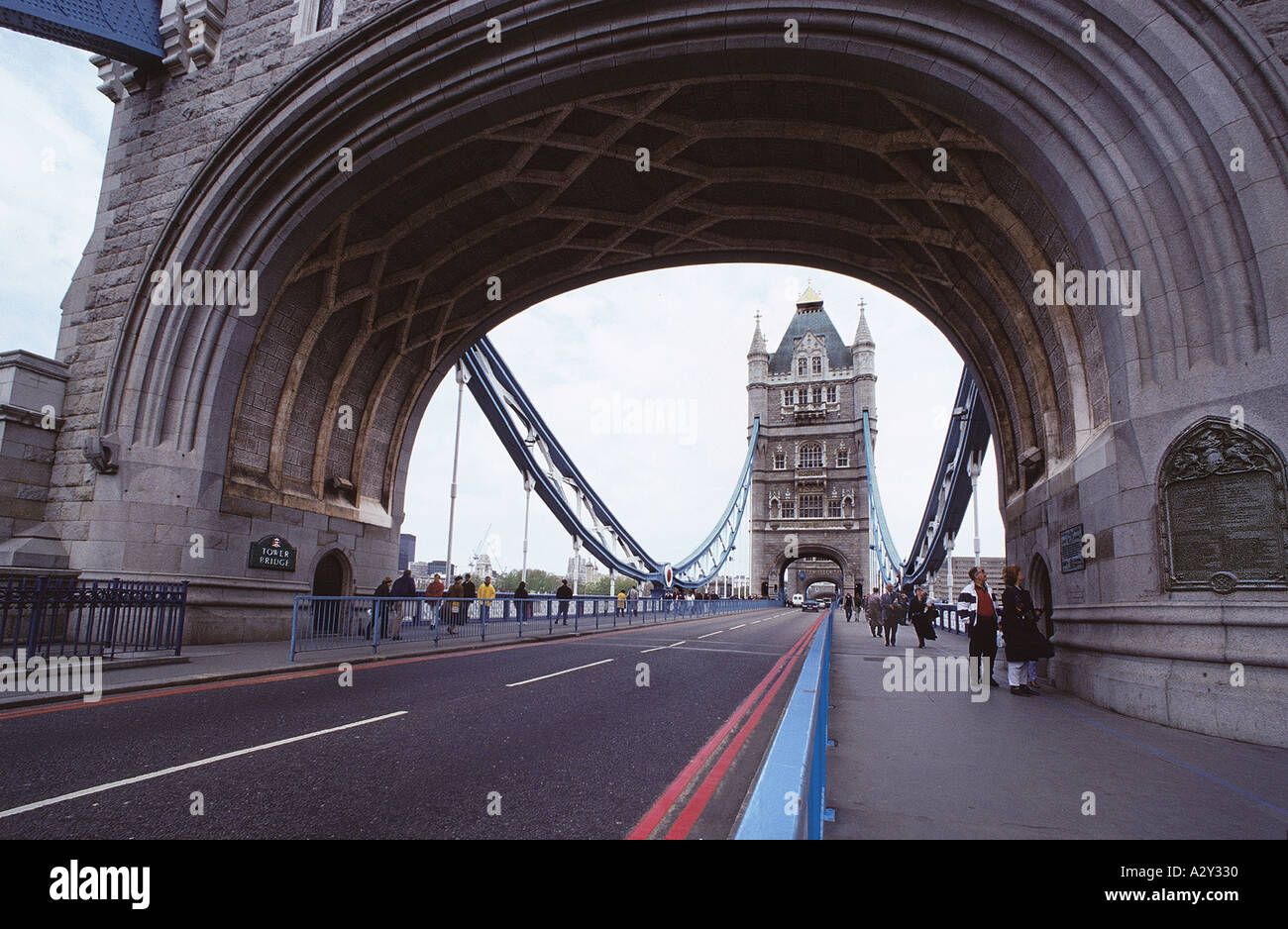 Arched Entrance to Tower Bridge London Stock Photo - Alamy