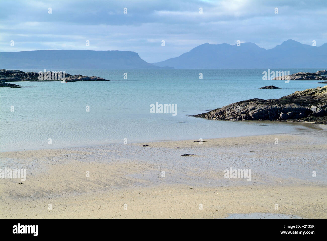 Arisaig, West coast of Scotland. Views to the inner hebridies Stock ...