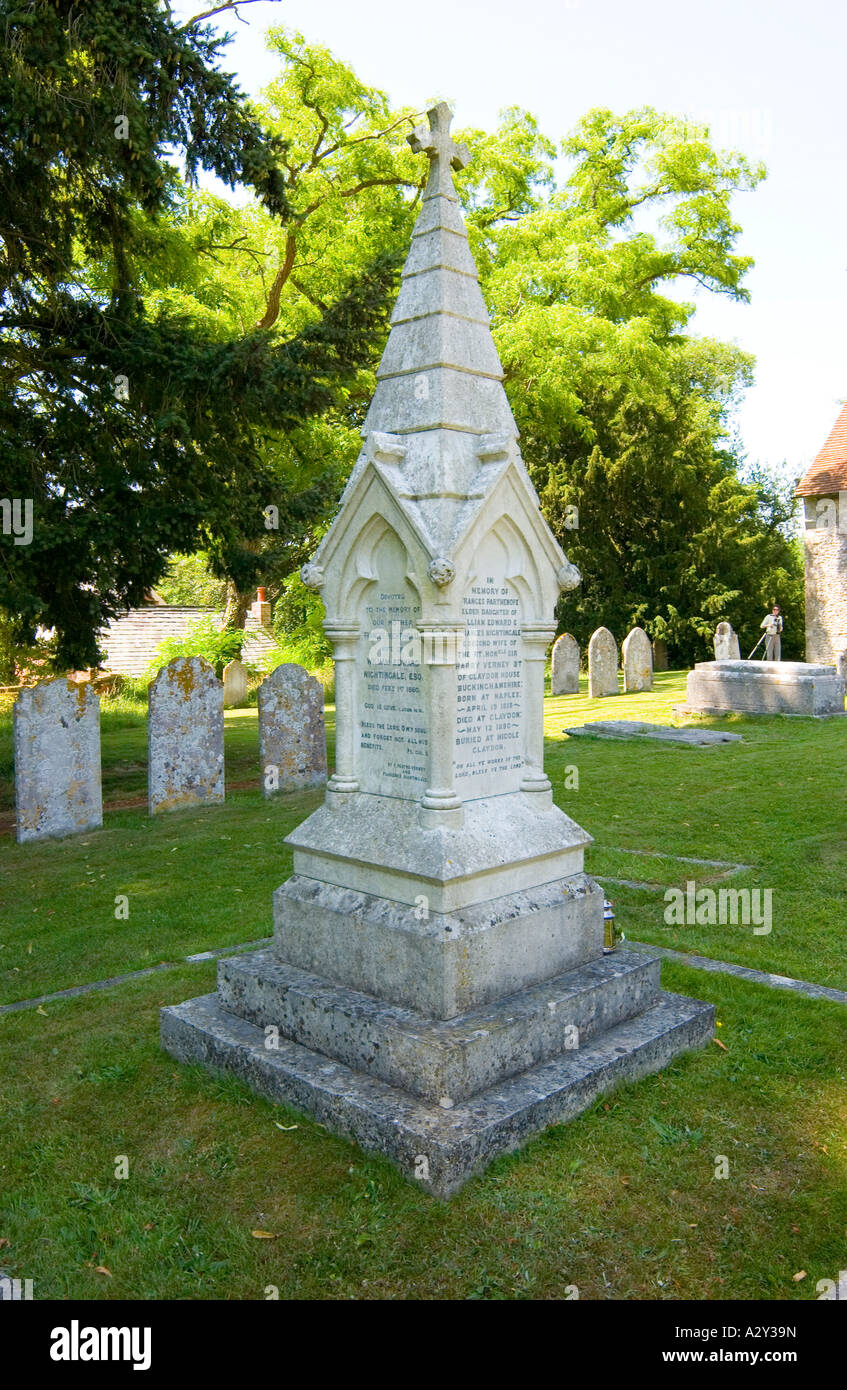 The grave of Florence Nightingale in St Margaret Church in East Wellow ...