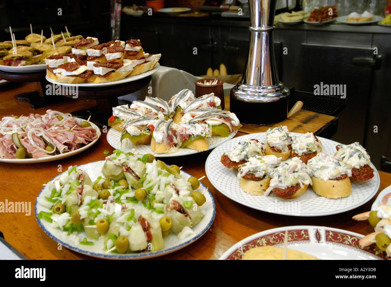 Pinchos in bar san sebastian hi-res stock photography and images - Alamy