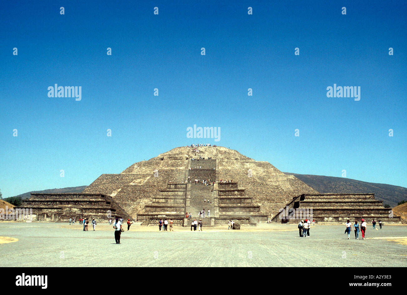 Moon temple Pre Aztec Ruins of Teotihuacan near Mexico city Mexico ...
