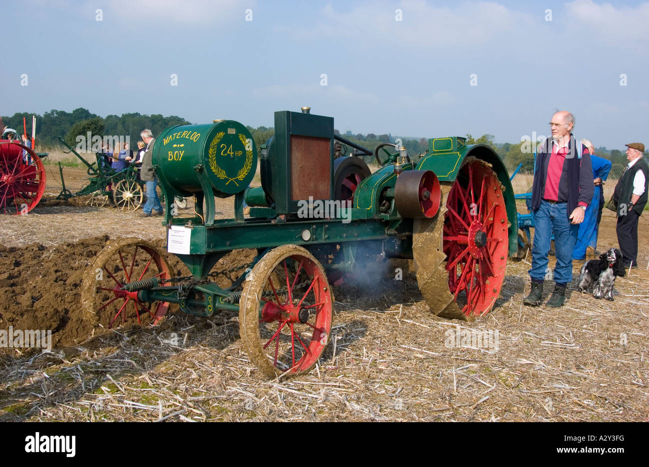The Waterloo Boy tractor made in USA around 1915 seen here at the ...
