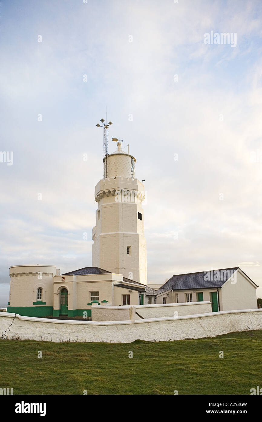 St Catherine's Lighthouse Isle of Wight Main Buildings Stock Photo - Alamy