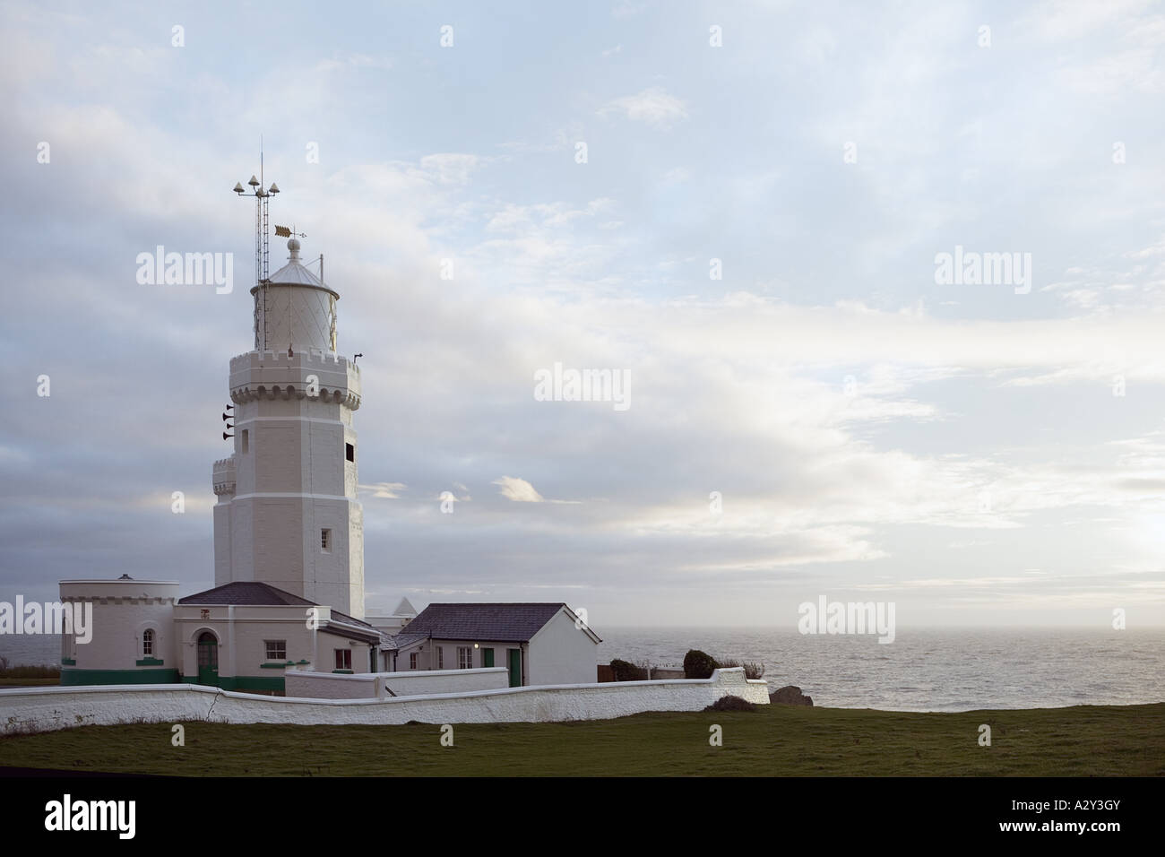 St Catherine's Lighthouse Isle of Wight Early Morning Stock Photo - Alamy
