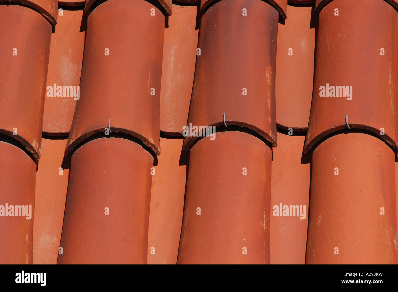 Red Adobe Tile Roof Stock Photo - Alamy