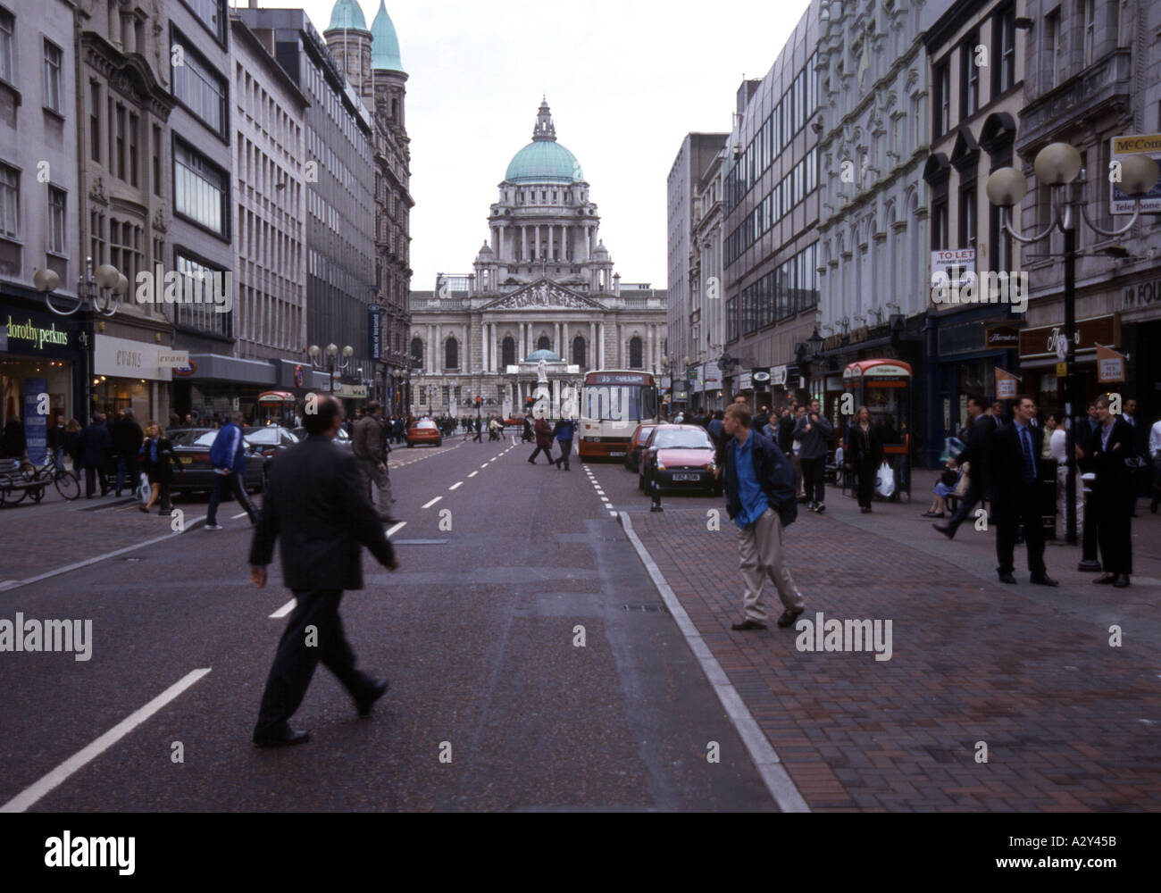 Belfast city centre Stock Photo - Alamy