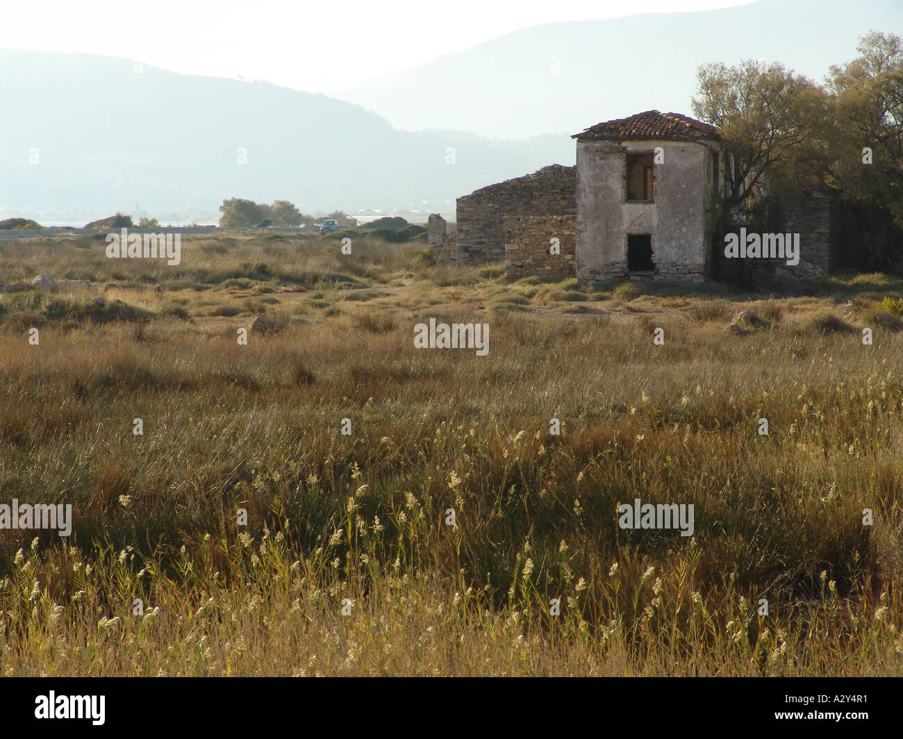 Landscape, outside Pythagoria, Samos, Greece, October 2005 Stock Photo ...
