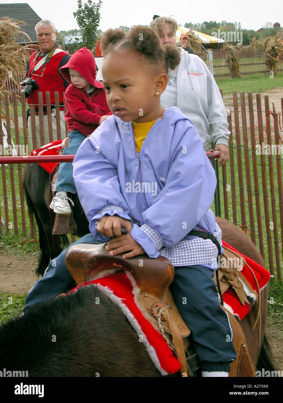 Pony ride african american child hi-res stock photography and images ...