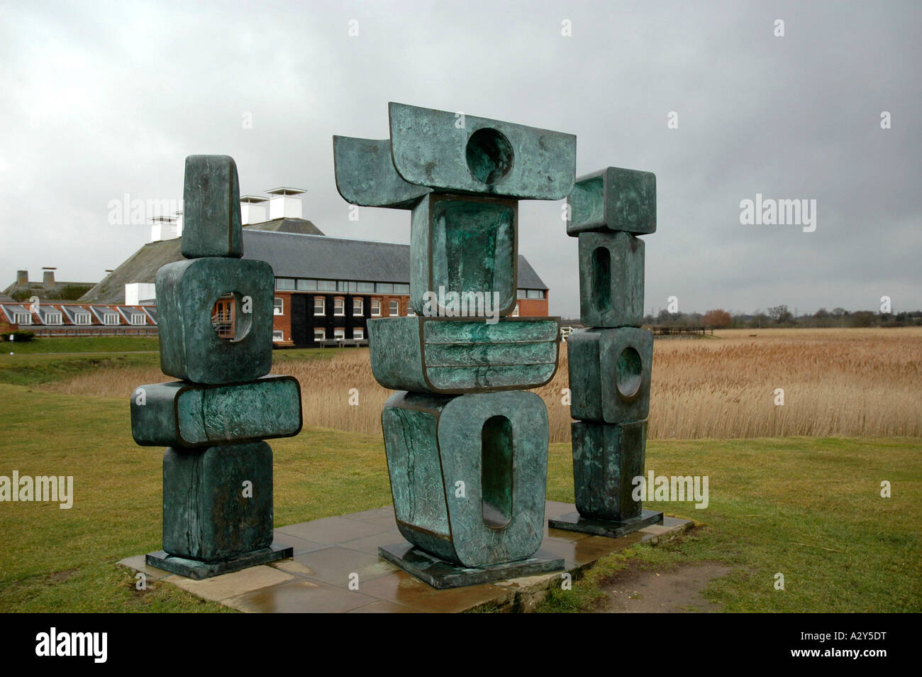 Suffolk Snape Maltings concert hall sculpture Stock Photo - Alamy