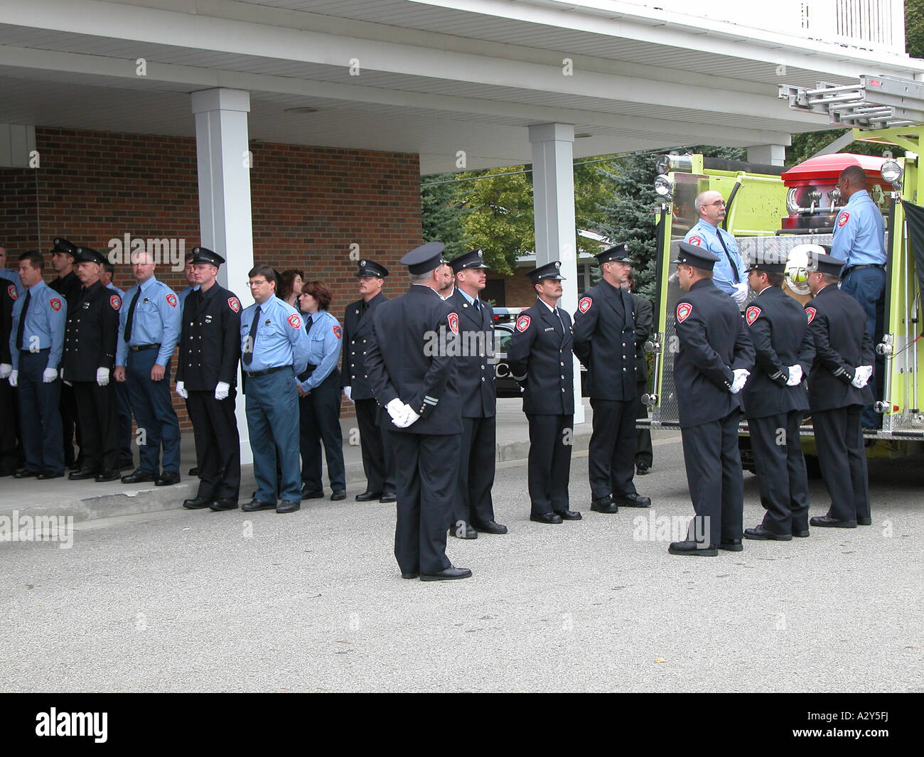 Firefighter funeral ceremony hi-res stock photography and images - Alamy