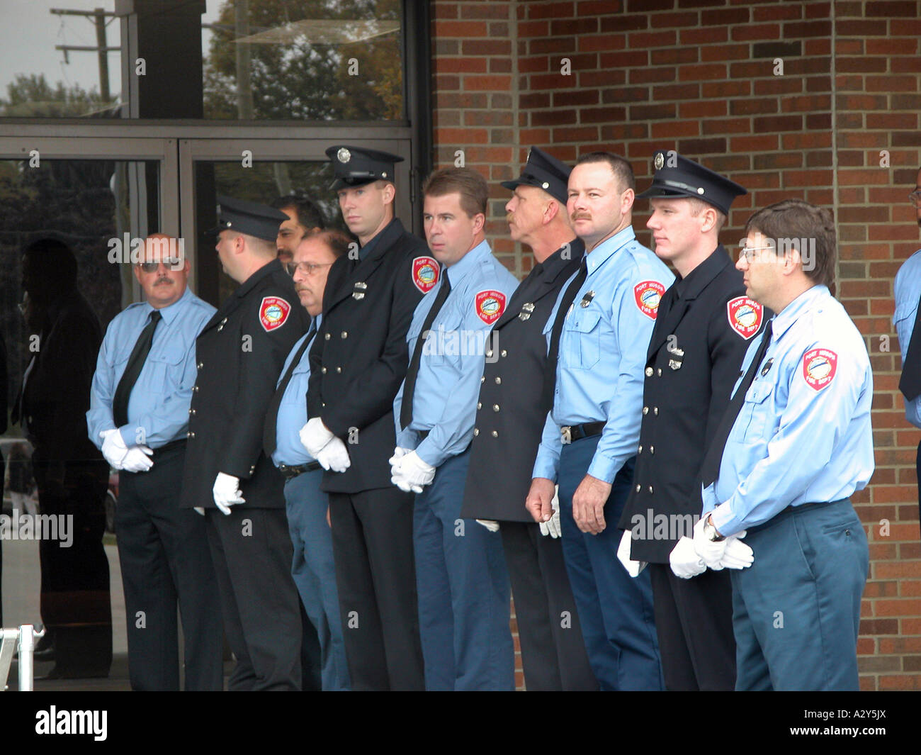Firefighter funeral ceremony hi-res stock photography and images - Alamy