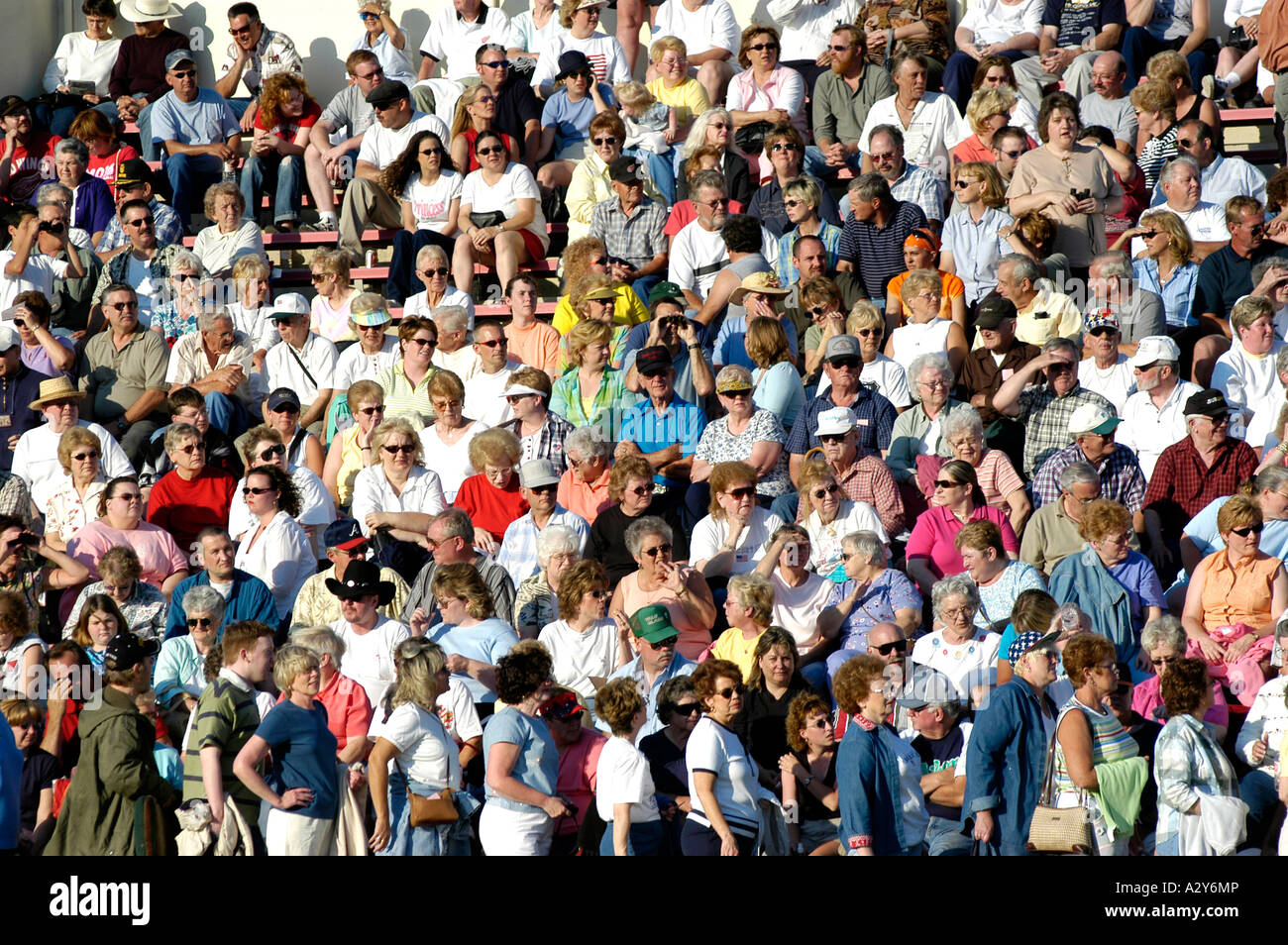 Crowd of people attend an outdoor concert event Stock Photo - Alamy