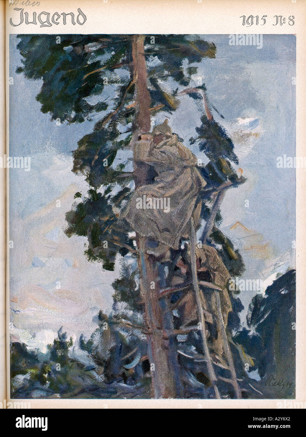 German Look Out Post Stock Photo - Alamy