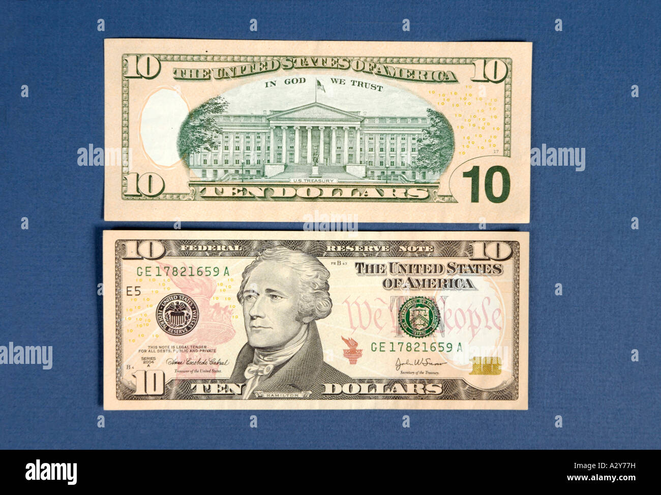 Ten dollar bill hi-res stock photography and images - Alamy