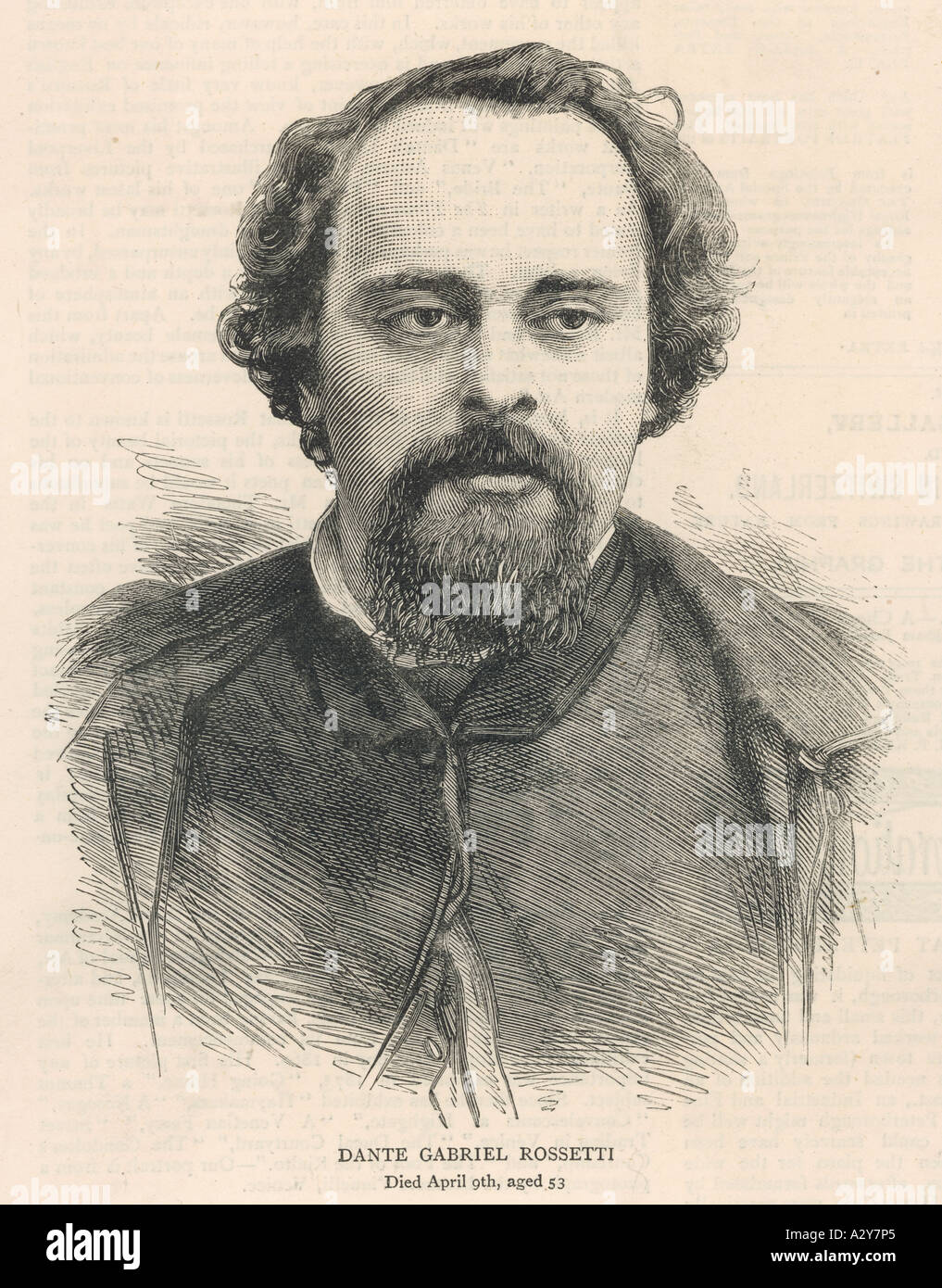 Dante gabriel rossetti poet artist hi-res stock photography and images ...