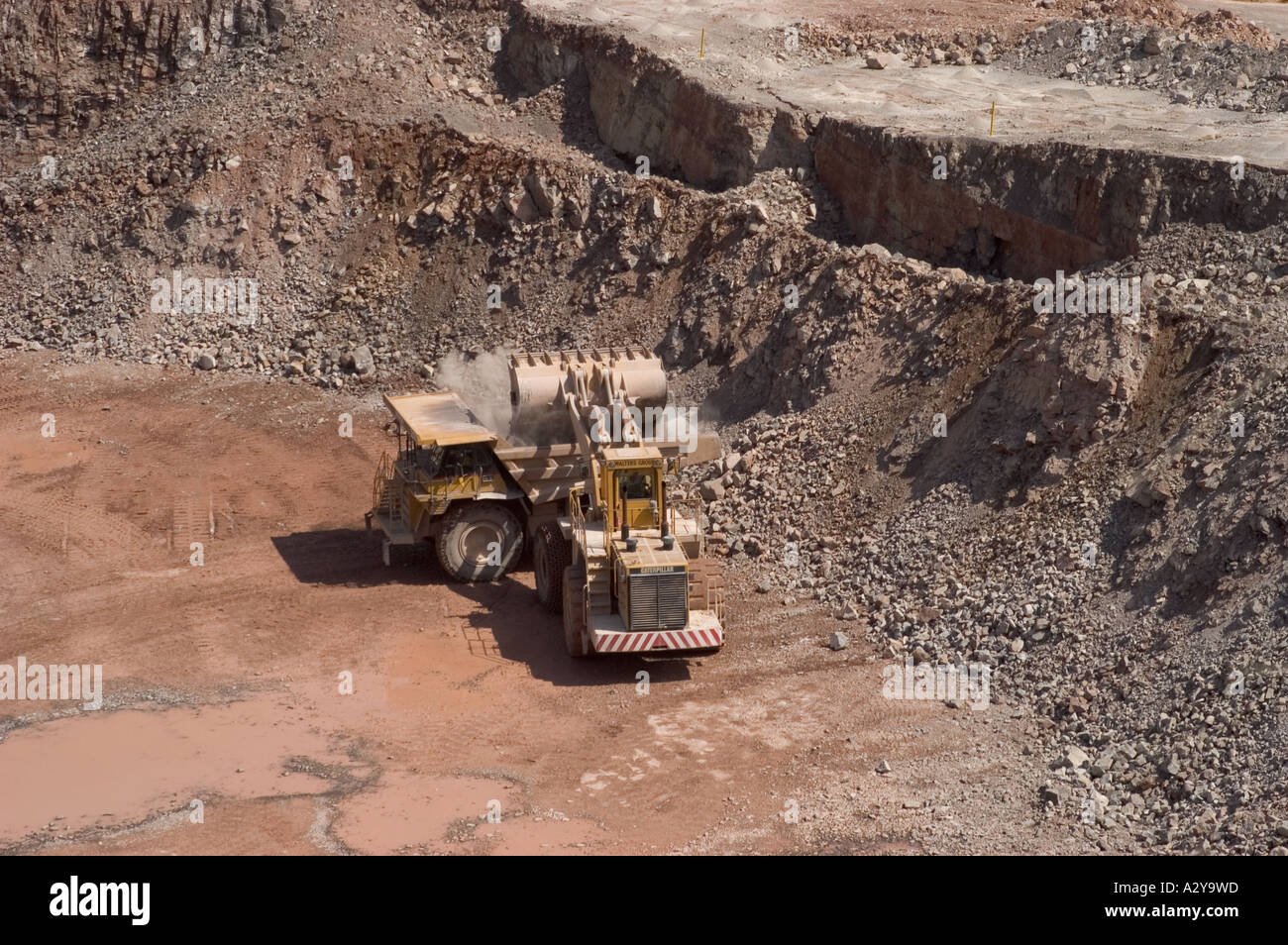 Machinery Cornelly Quarry Bridgend South Wales Stock Photo - Alamy
