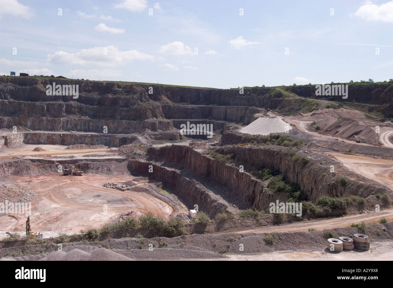 Opencast Cornelly Quarry Bridgend South Wales Stock Photo - Alamy
