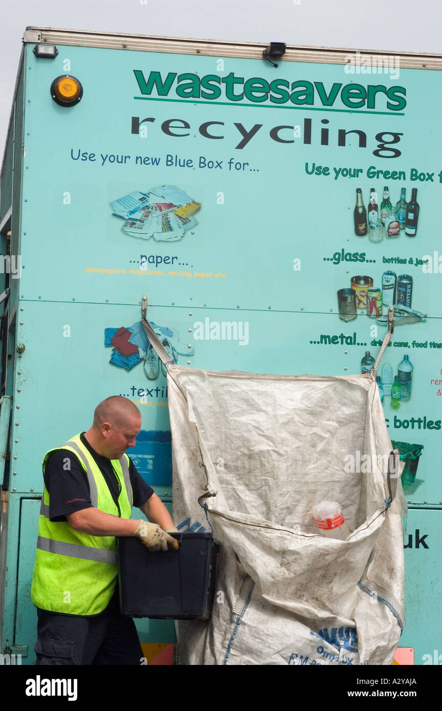 Wastesavers Recycling Scheme Collections Newport South East Wales Stock ...