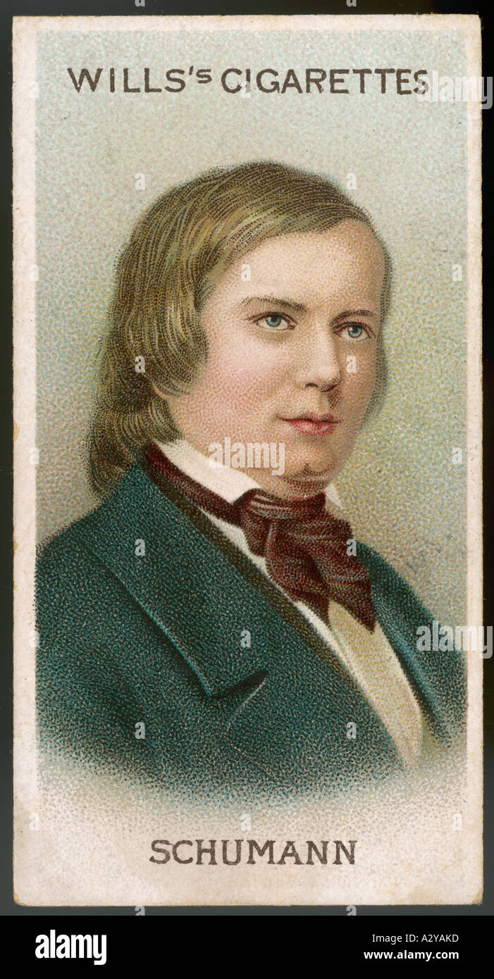 Robert Schumann Cig Card Stock Photo - Alamy