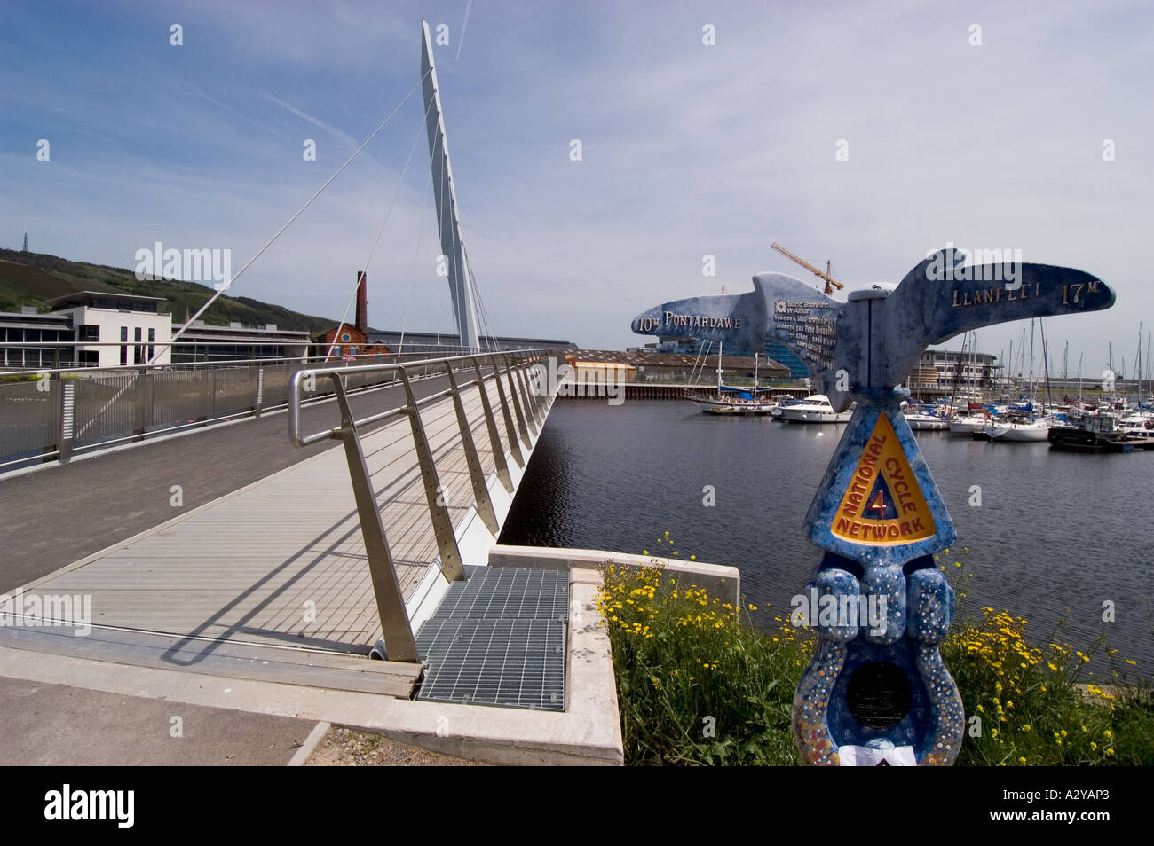 Swansea river cycle route hi-res stock photography and images - Alamy