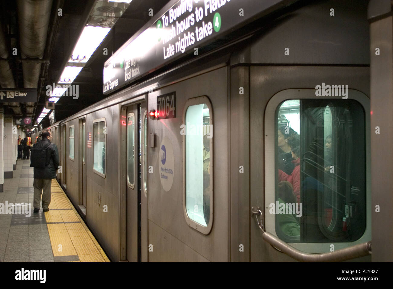 New York Subway Train Stock Photo - Alamy