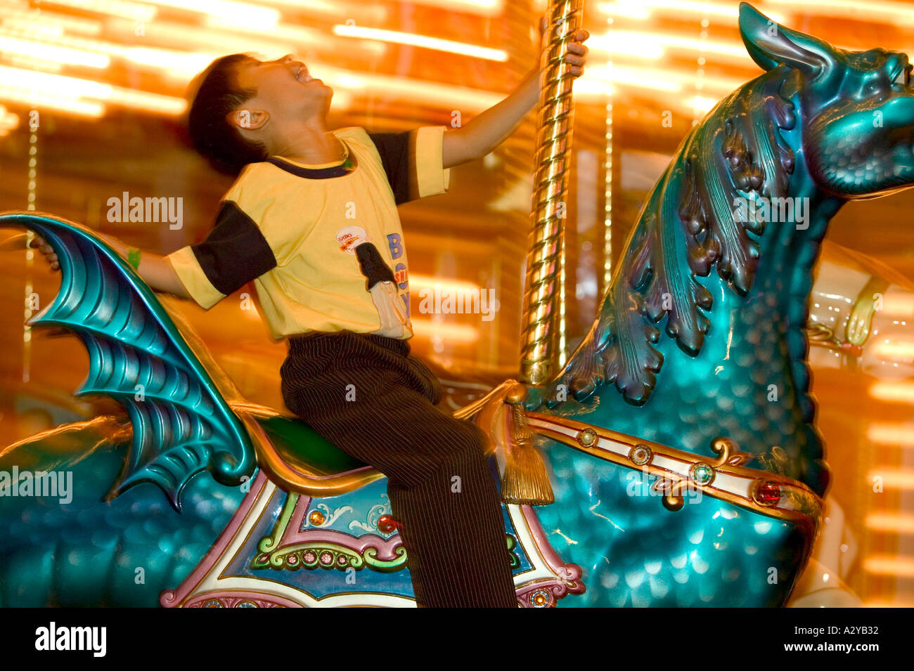 Boy riding on a dragon hi-res stock photography and images - Alamy