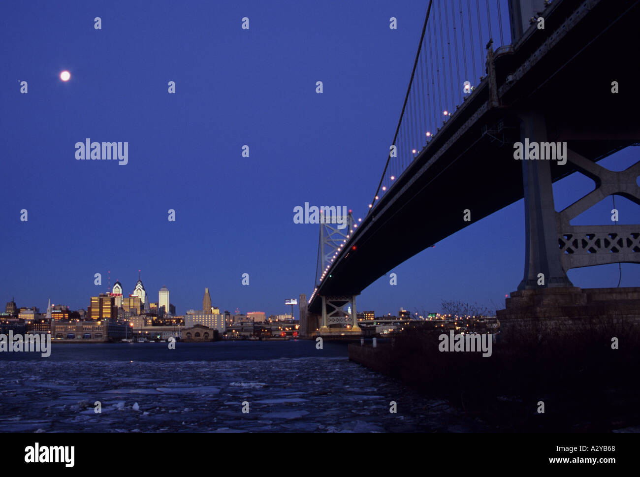Benjamin Franklin Bridge Stock Photo - Alamy