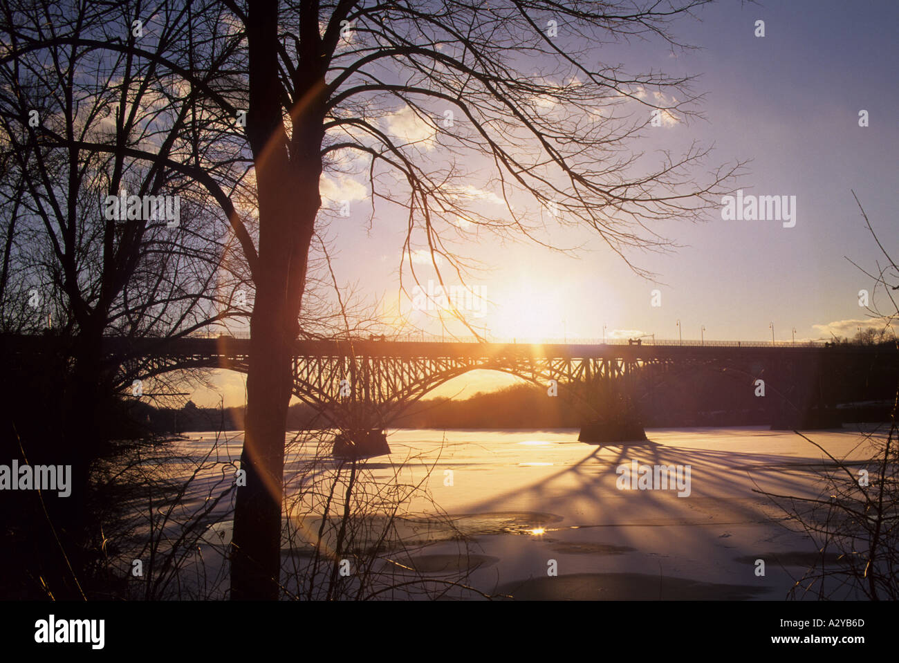Girard Street Bridge Stock Photo - Alamy