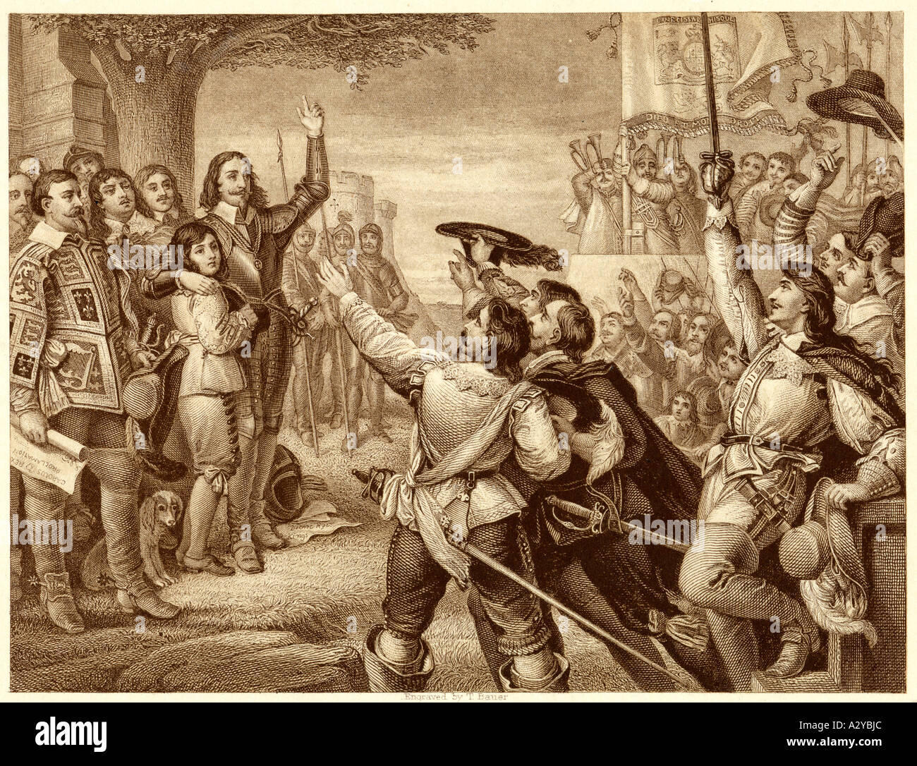 King charles raises standard hi-res stock photography and images - Alamy