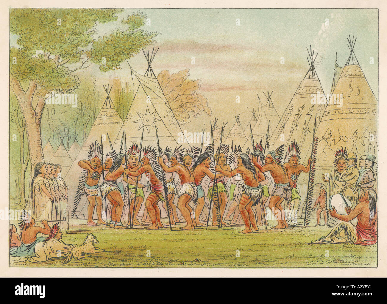 Dance Of Sioux Chiefs Stock Photo - Alamy