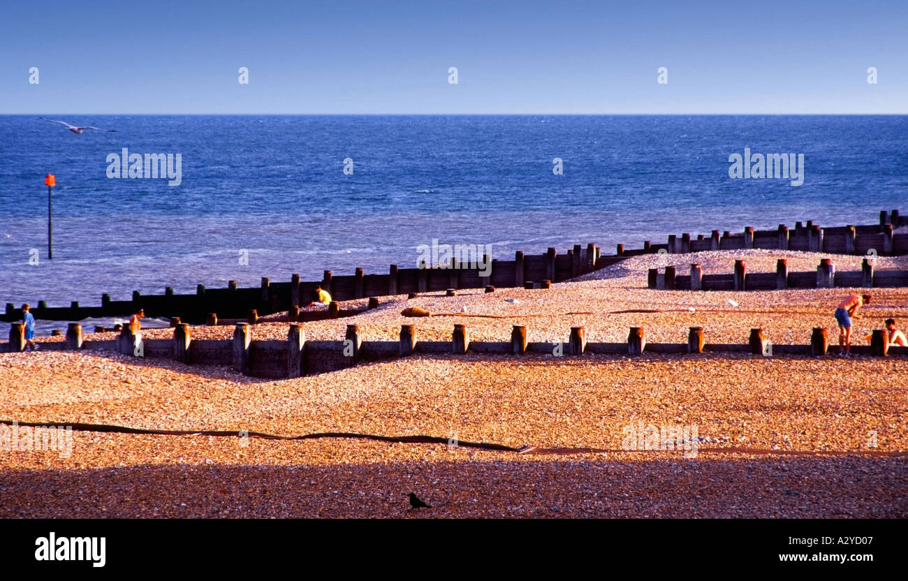 England South Coast Seaside Resort Of Eastbourne Beach Stock Photo Alamy