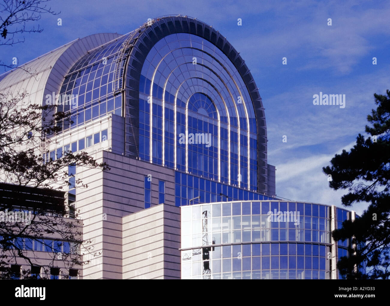 europe ec belgium brussels the ec parliament building Stock Photo - Alamy