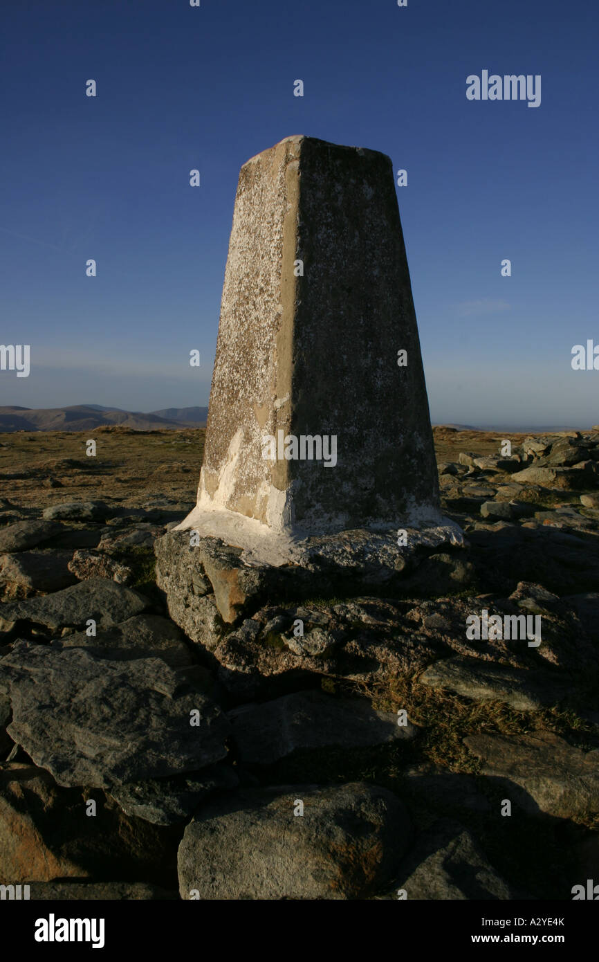 High streets summit trig pillar hi-res stock photography and images - Alamy