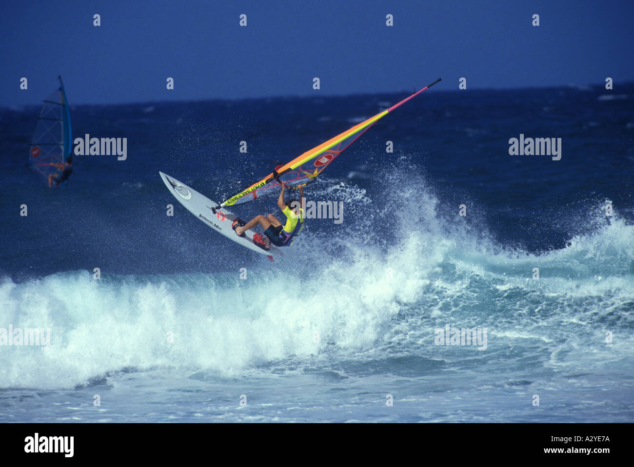 Windsurfer Hokipa Beach Hawaii Stock Photo - Alamy