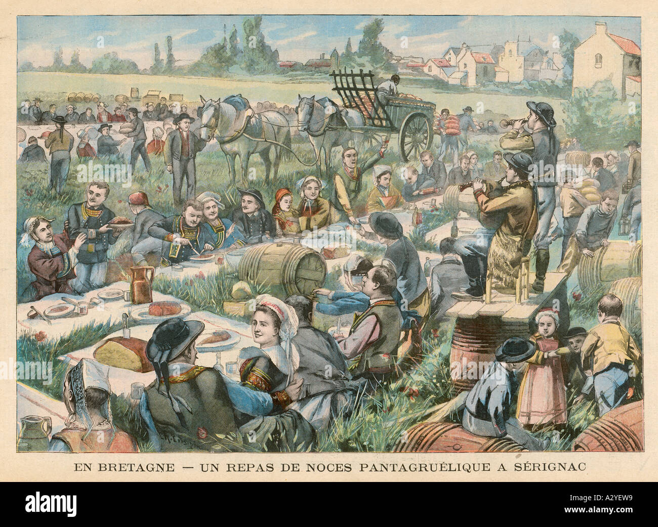 Breton Wedding Feast Stock Photo - Alamy