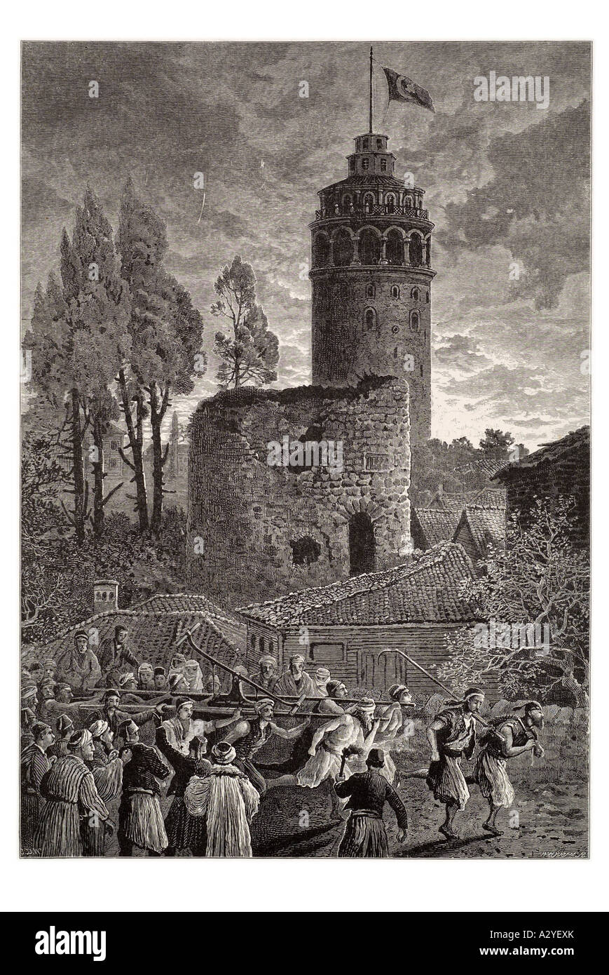 Turkish empire cartoon hi-res stock photography and images - Alamy