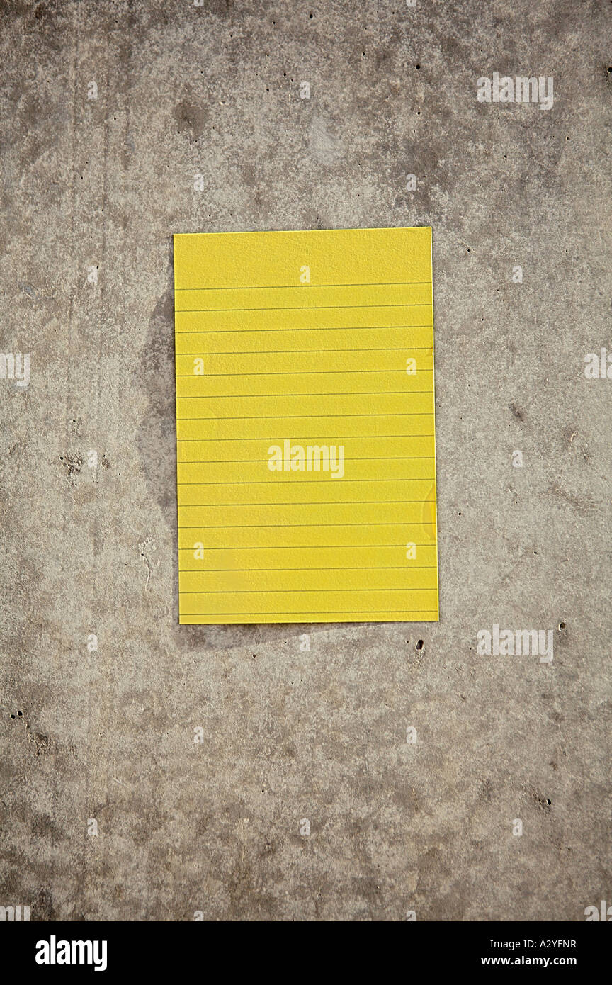 post it blank sign Stock Photo - Alamy